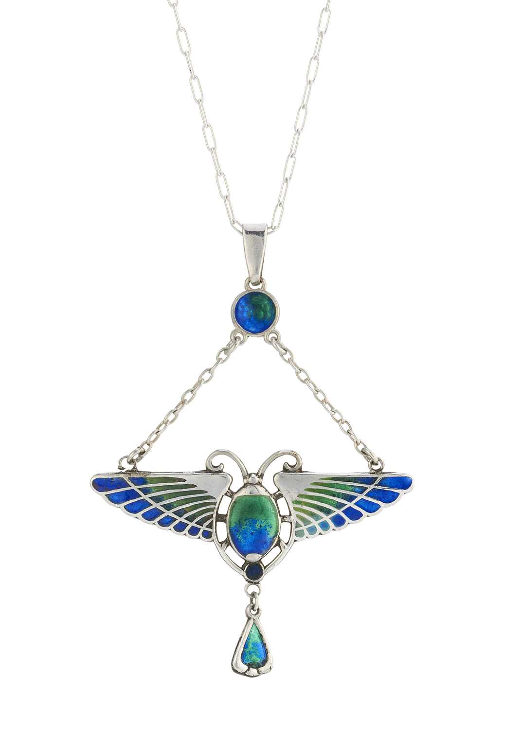 Lot 100 - Charles Horner, an Art Nouveau silver and