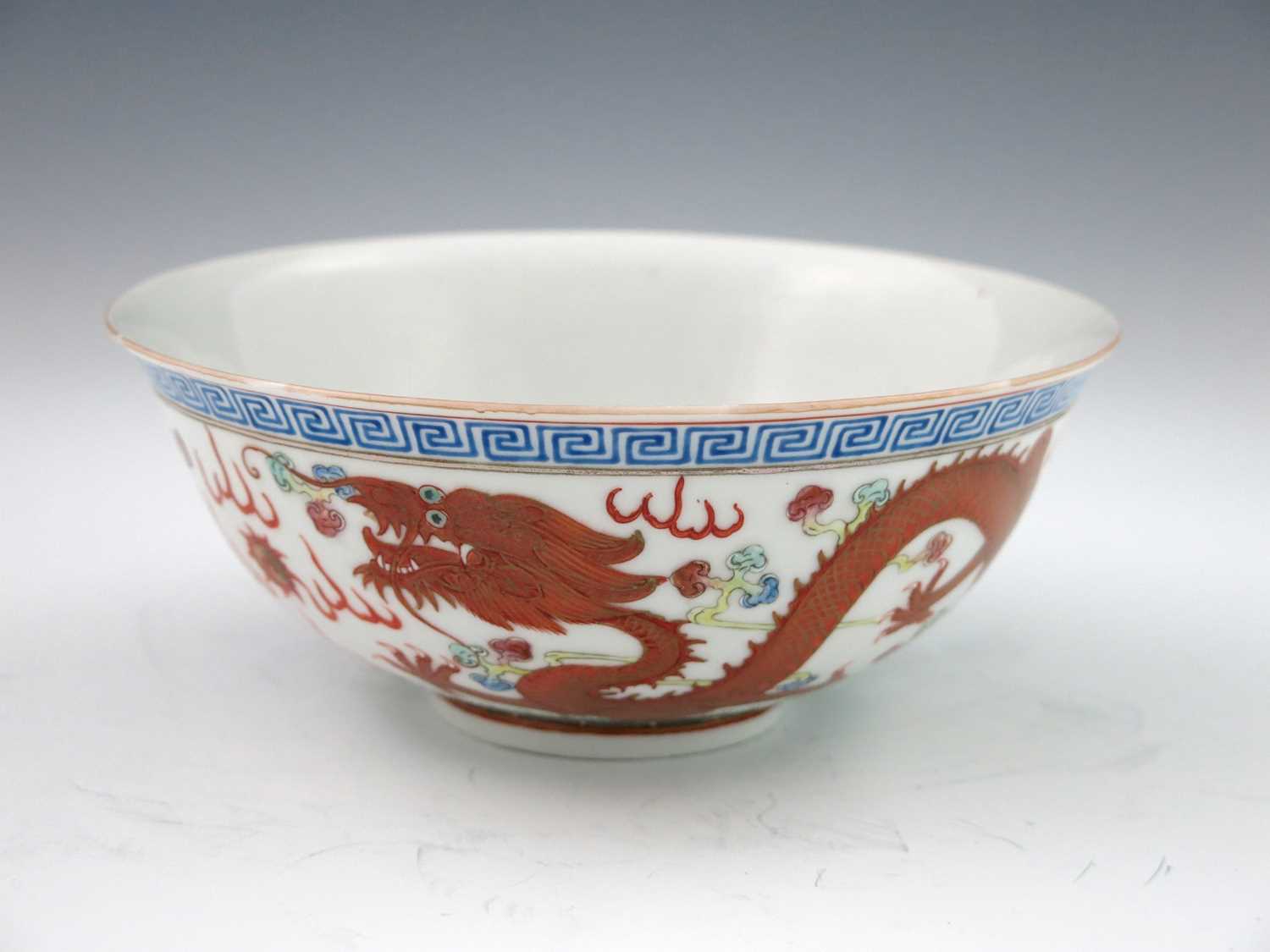 Lot 416 - A Chinese bowl, gently flared rim, the
