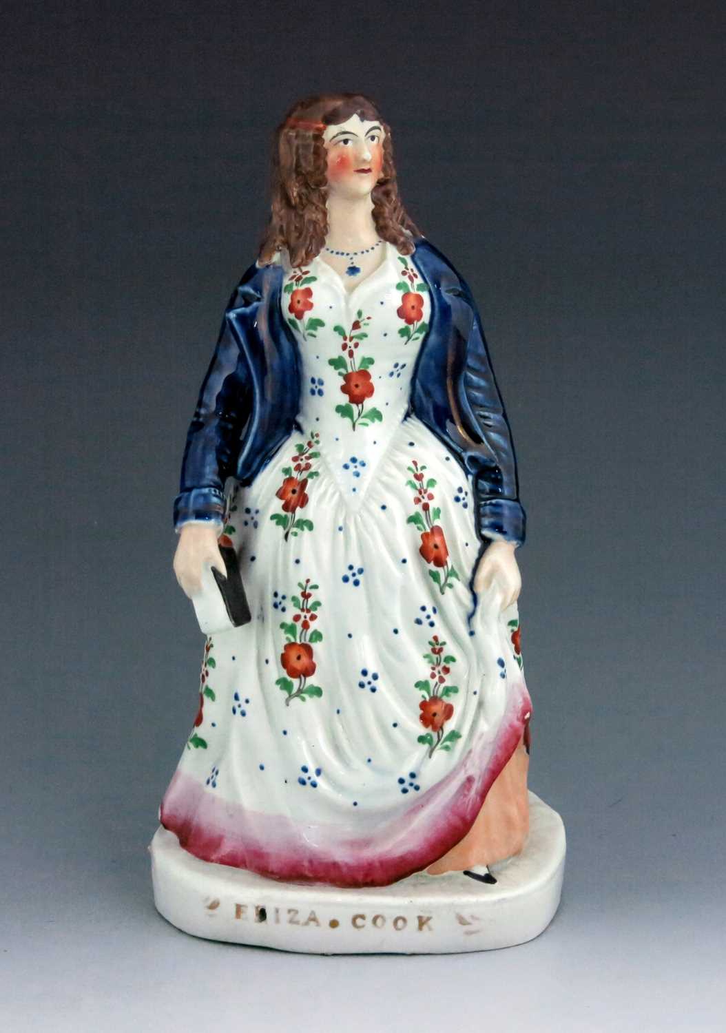Lot 1022 - A Staffordshire figure of 'Eliza Cook',