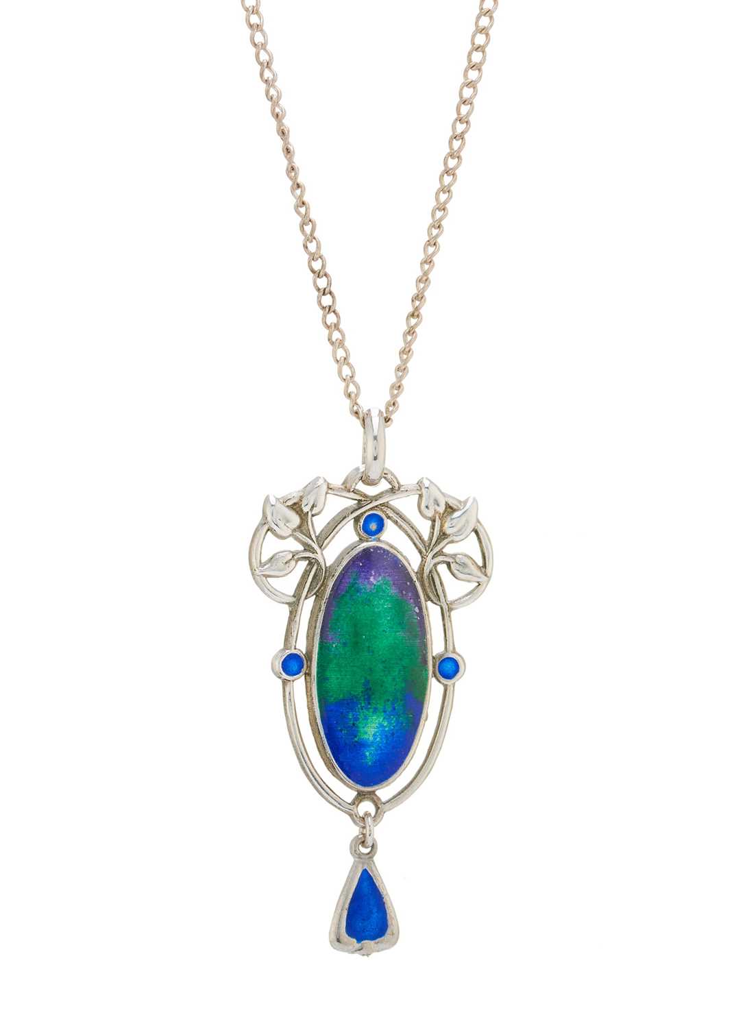 Lot 171 - Charles Horner, an Art Nouveau silver and
