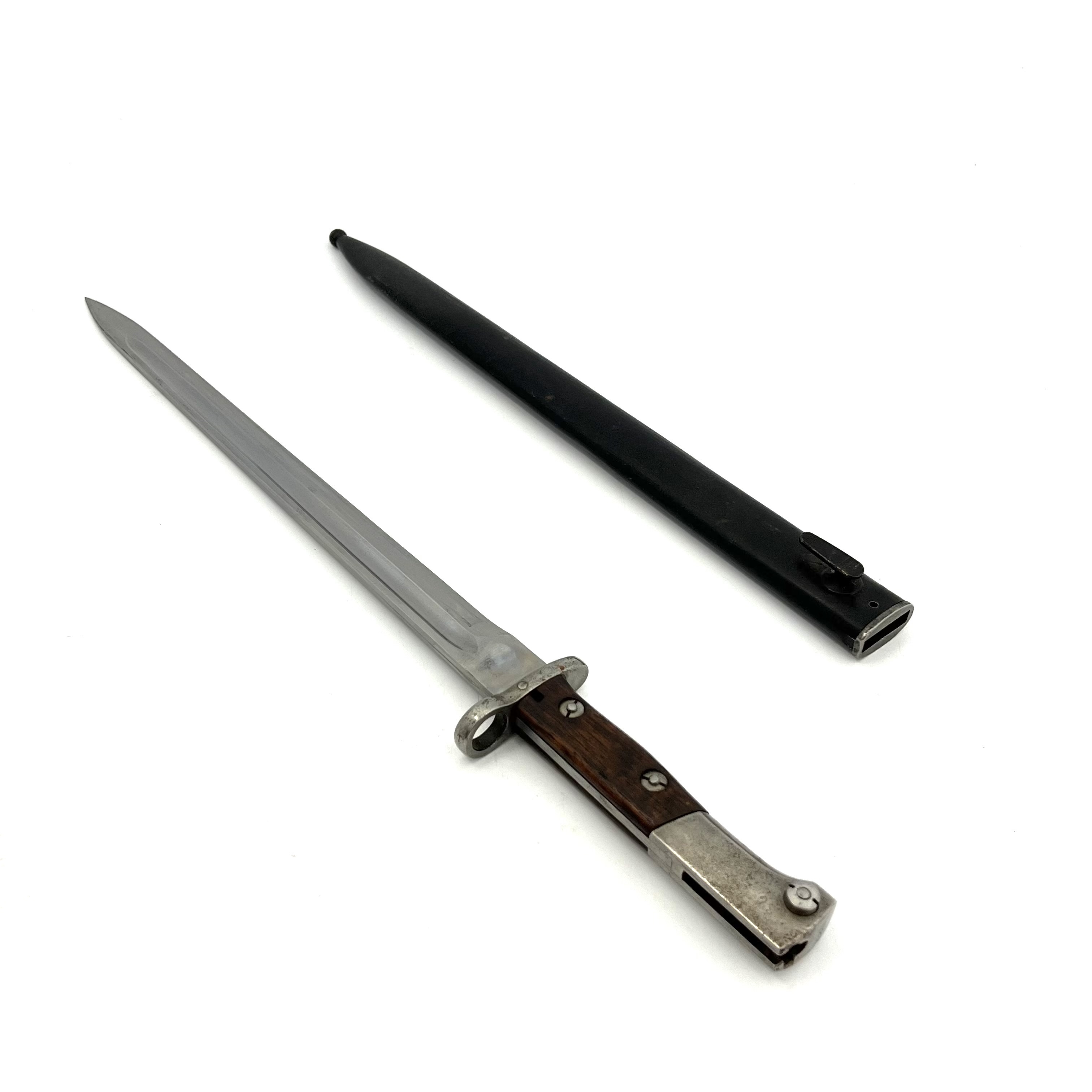 Lot 267 - Two Mauser bayonets, a Swedish m/1896 Mauser