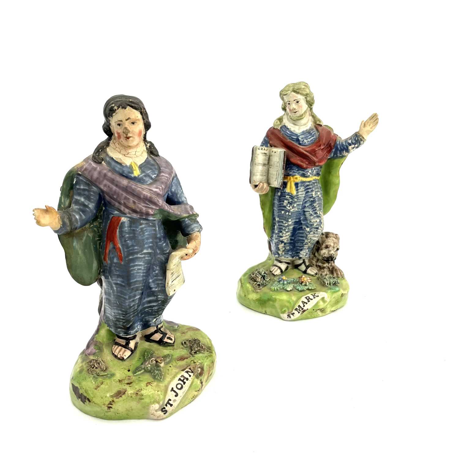 Lot 821 - Two Staffordshire Walton pottery pearlware