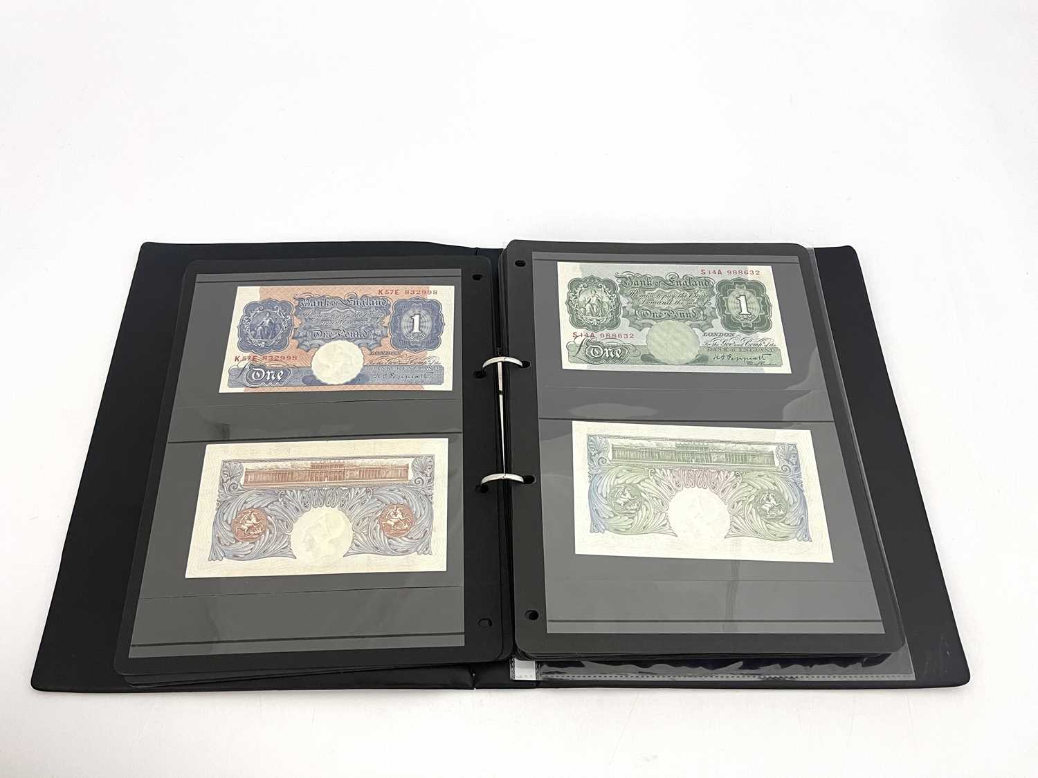 Lot 76 - English Banknotes, a black vinyl album