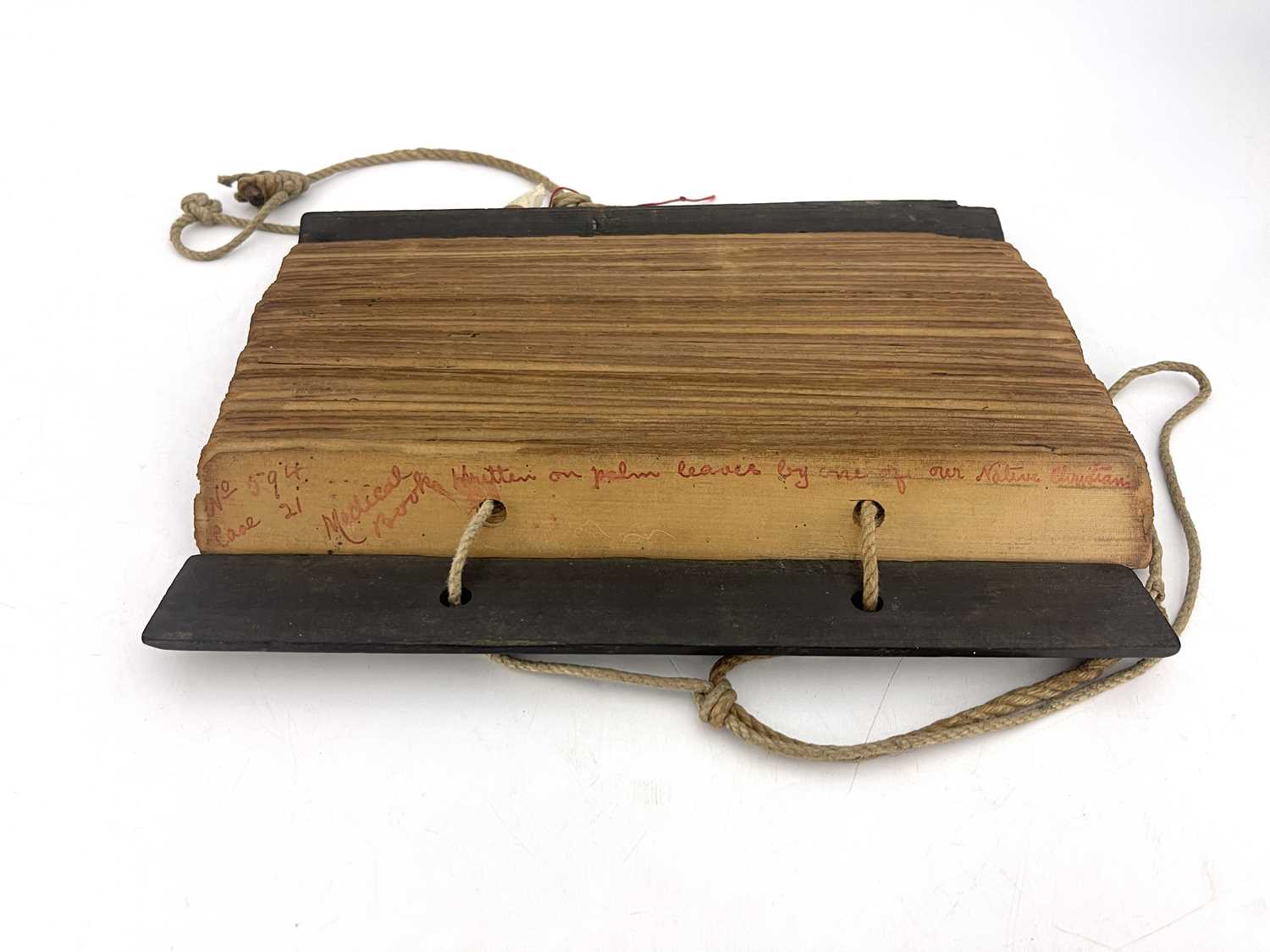 Lot 618 - An early Indian Tamil script palm-leaf
