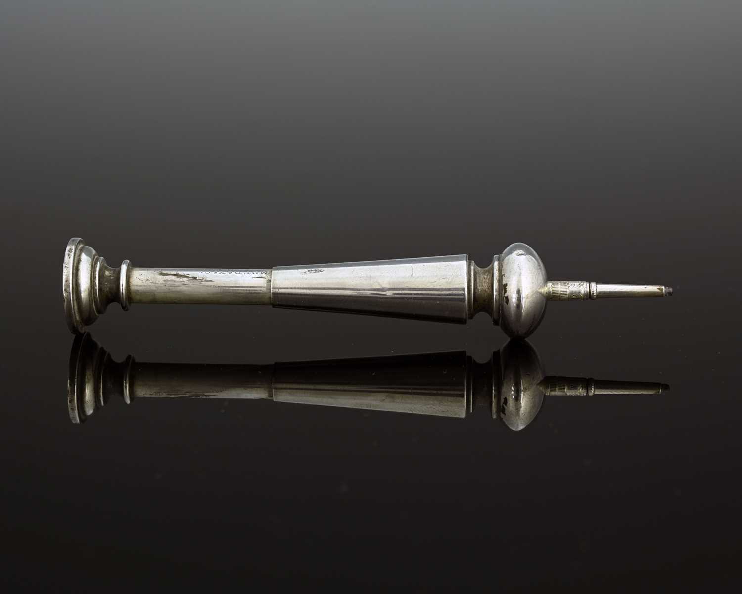 Lot 141 - A Victorian silver novelty propelling pencil,