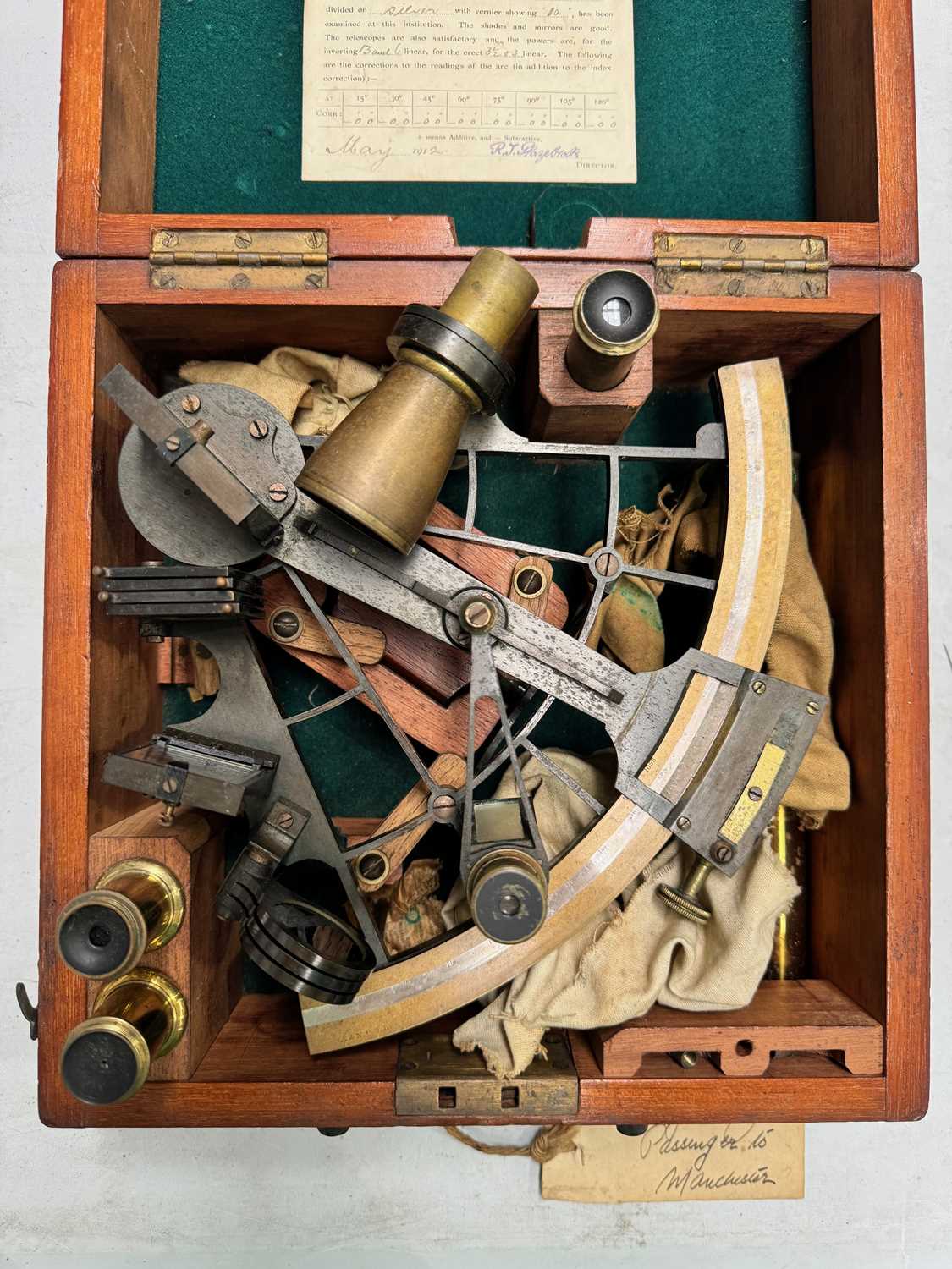 Lot 398 Naval Sextant Engraved On The Arc A And N Cs