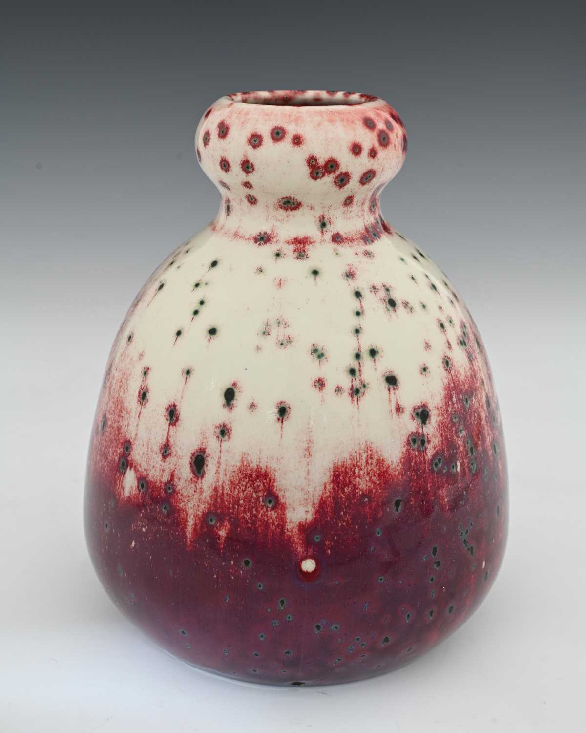 Lot 648 - Ruskin Pottery, a High Fired vase, 1933,