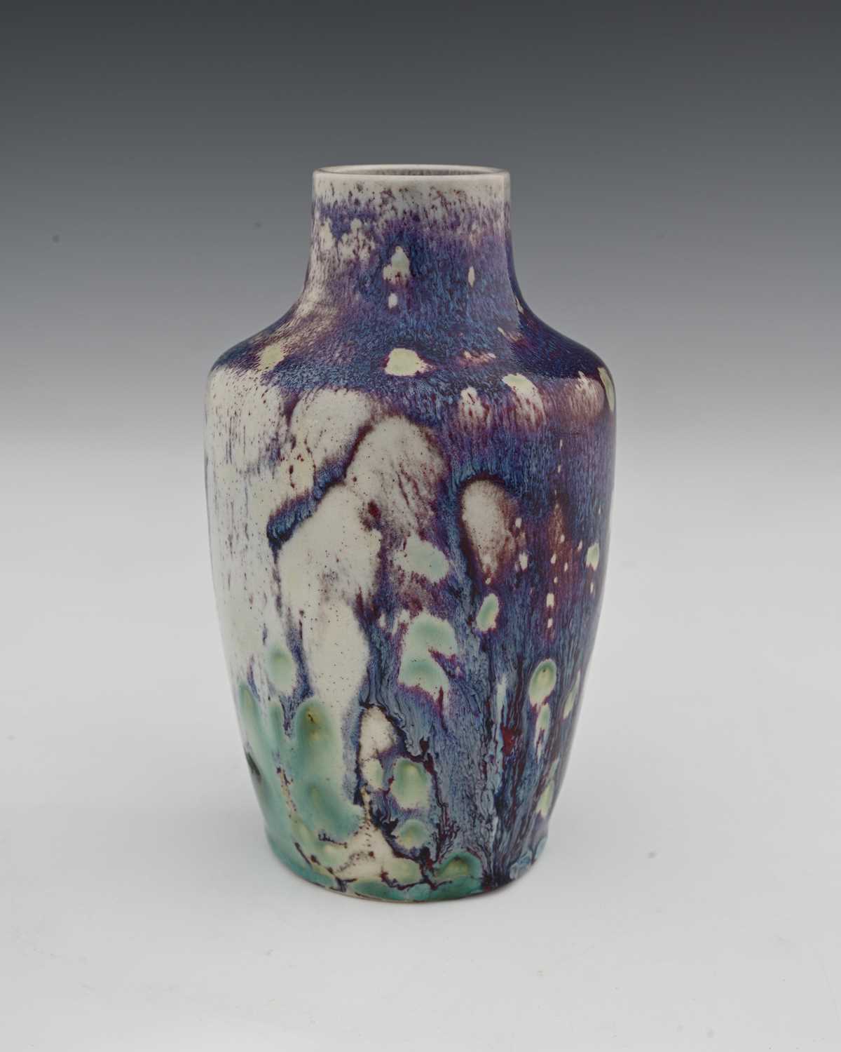 Lot 658 - Ruskin Pottery, a High Fired vase, 1920,