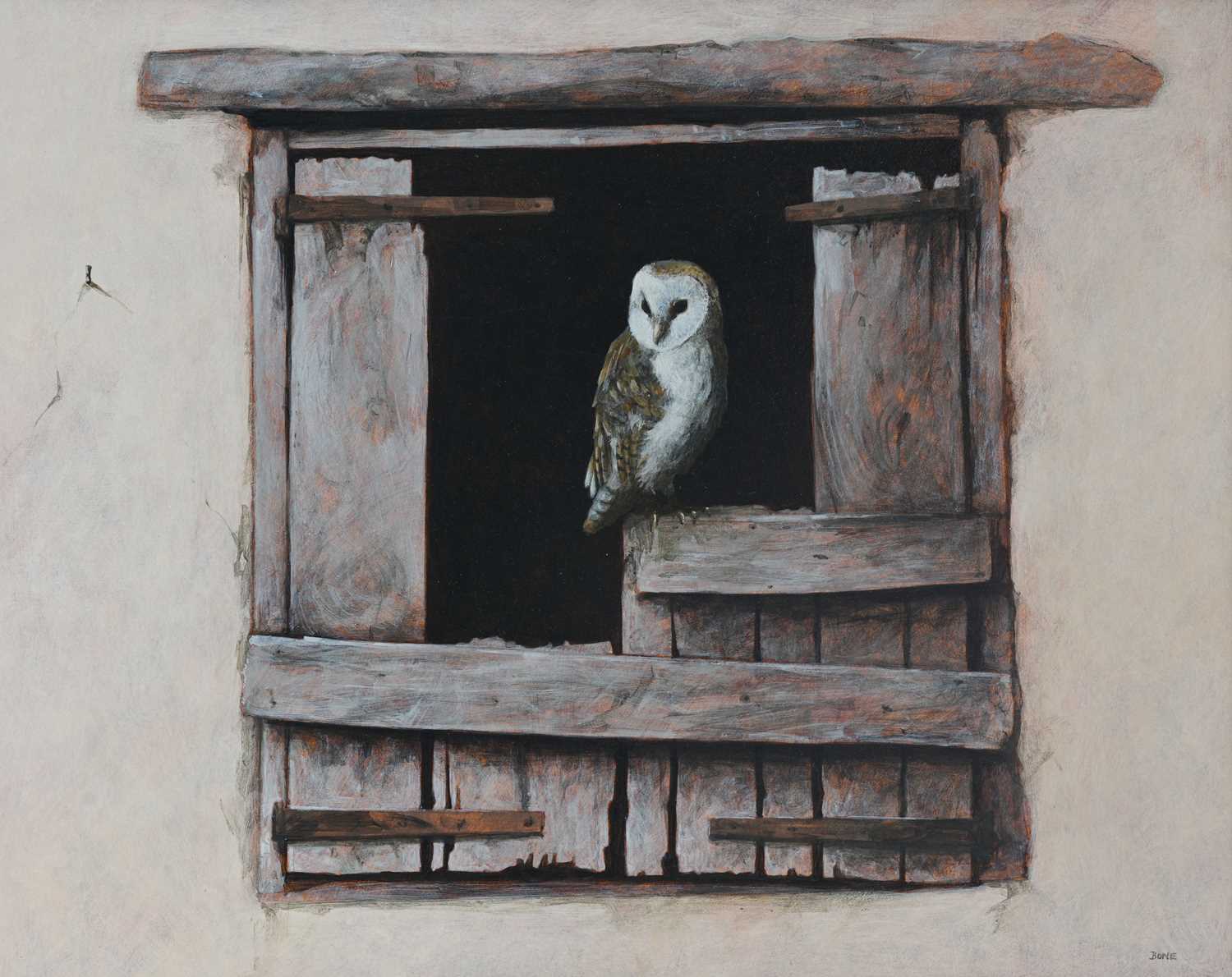 Lot 354 - Ron Bone (British, 1950-2011), Young Owl,