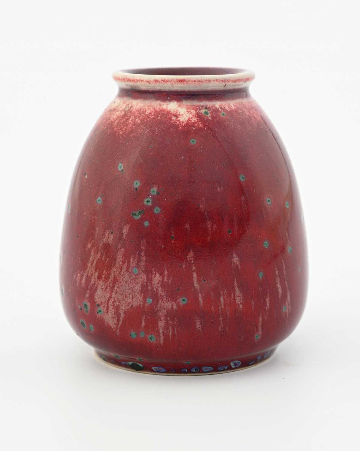 Lot 642 - Ruskin Pottery, a small High Fired vase,
