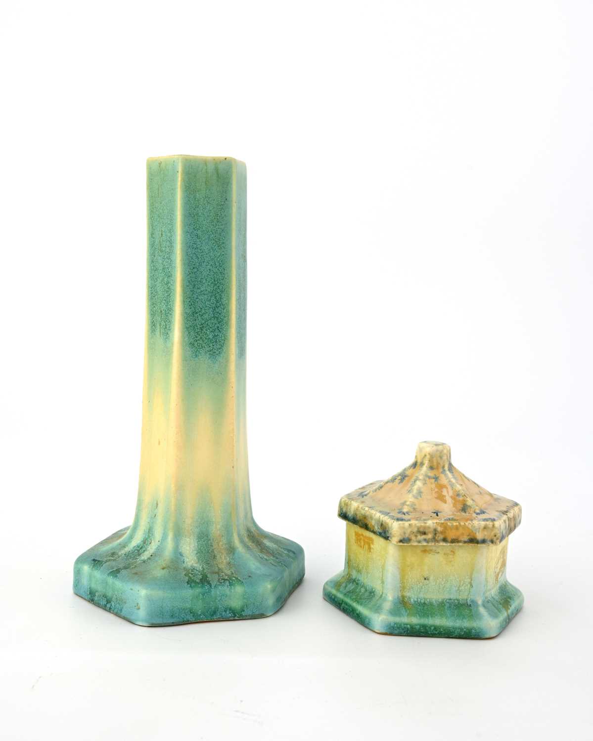 Lot 578 - Ruskin Pottery, a Crystalline glazed