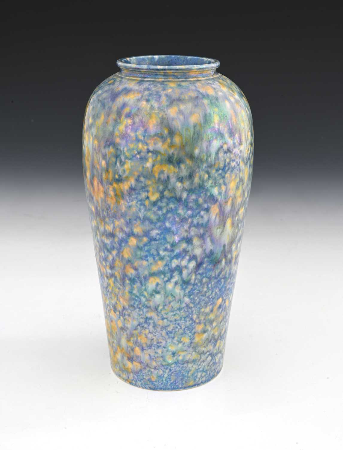 Lot 723 - Ruskin Pottery, a lustre souffle type vase,