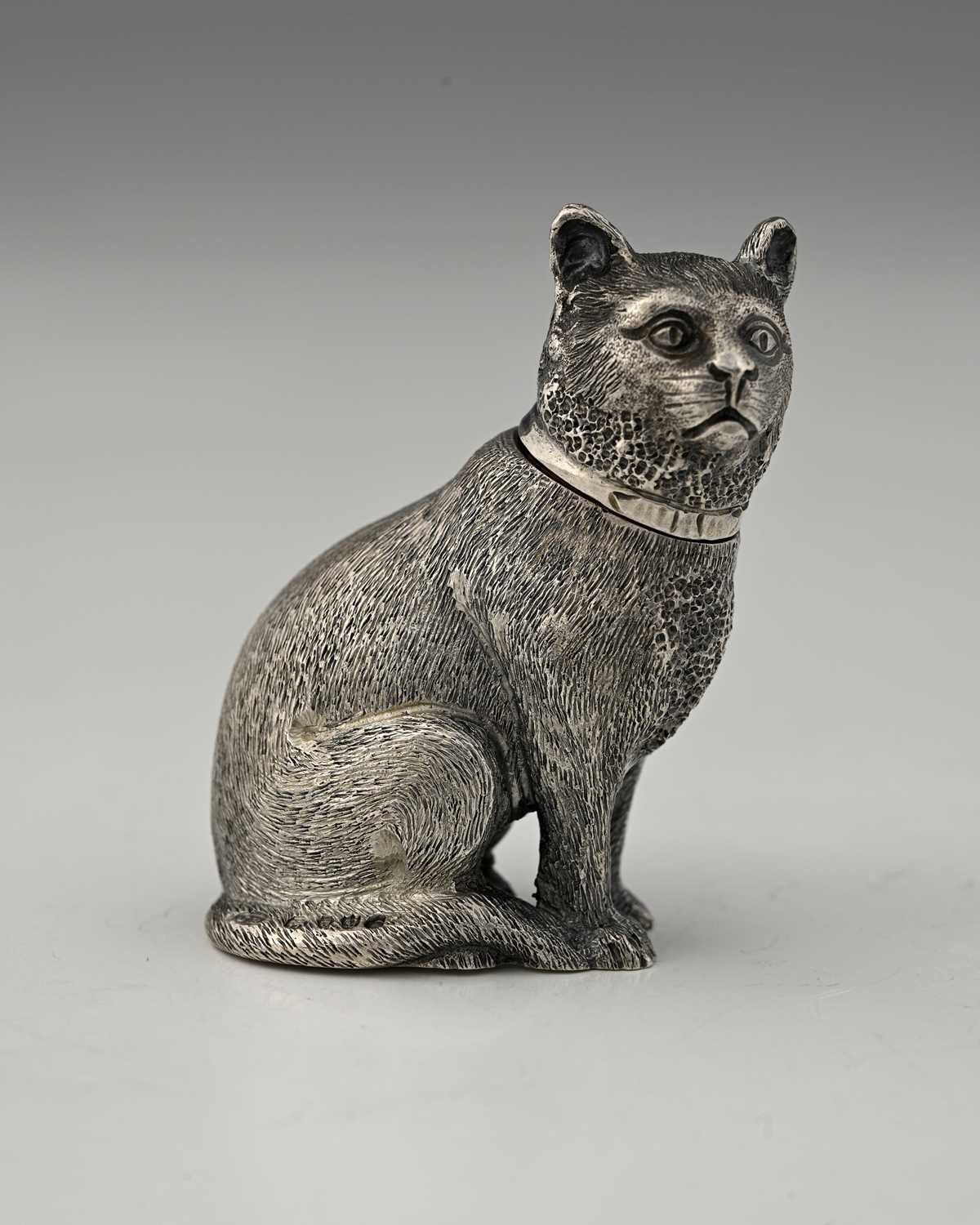 Lot 368 - A Victorian cast silver novelty zoomorphic