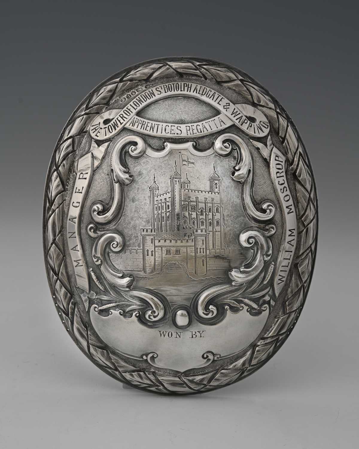 Lot 718 - A Victorian Apprentices Regatta silver arm