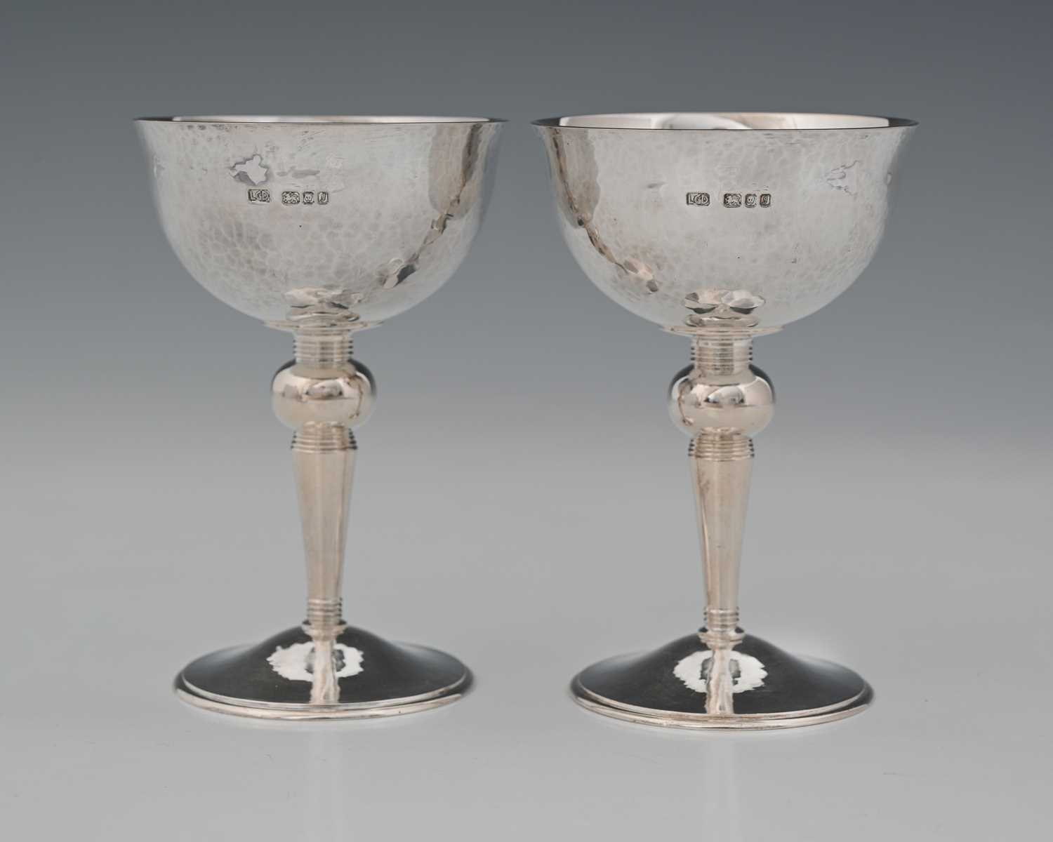Lot 481 - Leslie Durbin, a pair of small silver