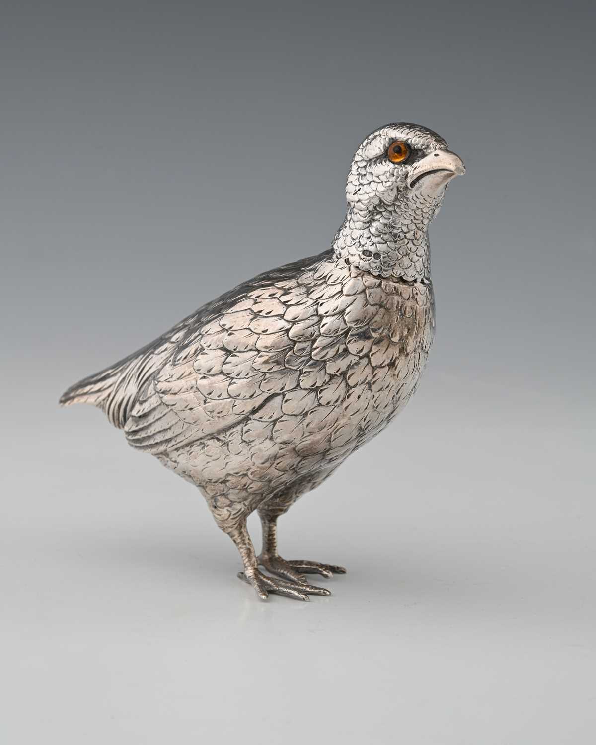 Lot 180 - An Edwardian novelty silver zoomorphic