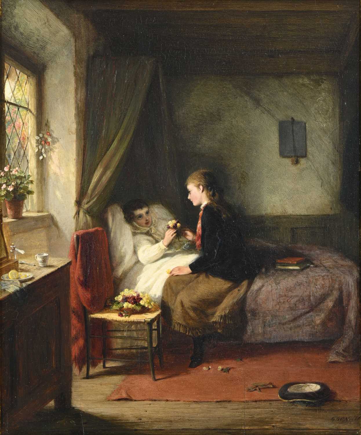 Lot 356 - George Bernard O'Neill (Irish, 1828-1917),