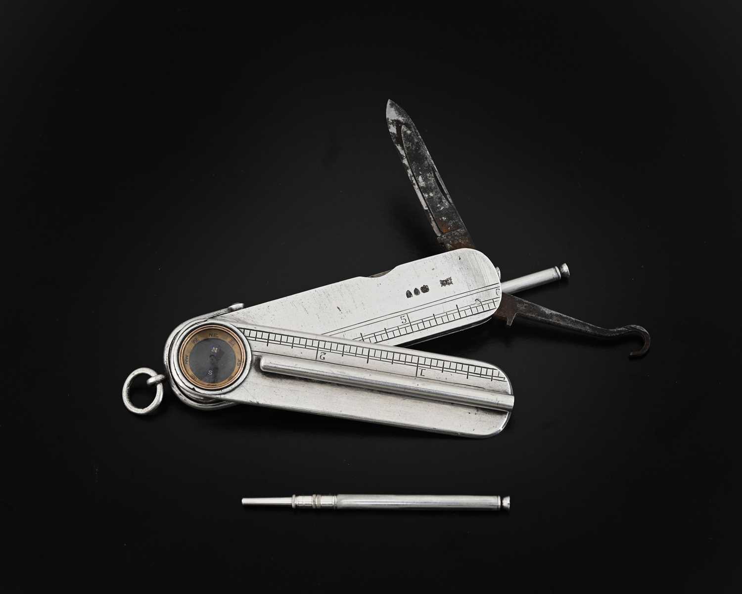 Lot 180 - A Victorian silver combination multi-tool,