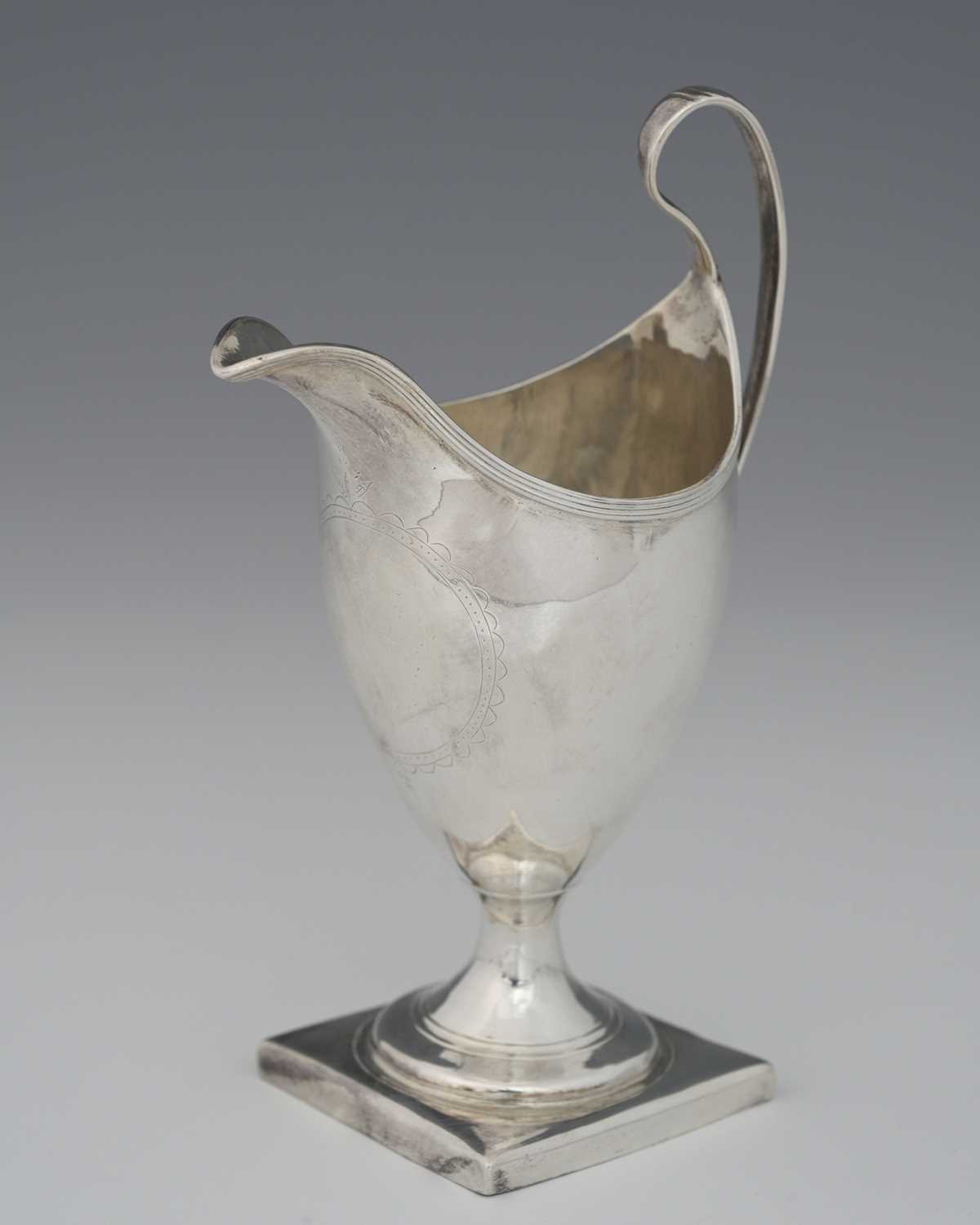 Lot 318 - Hester Bateman, a George III silver cream