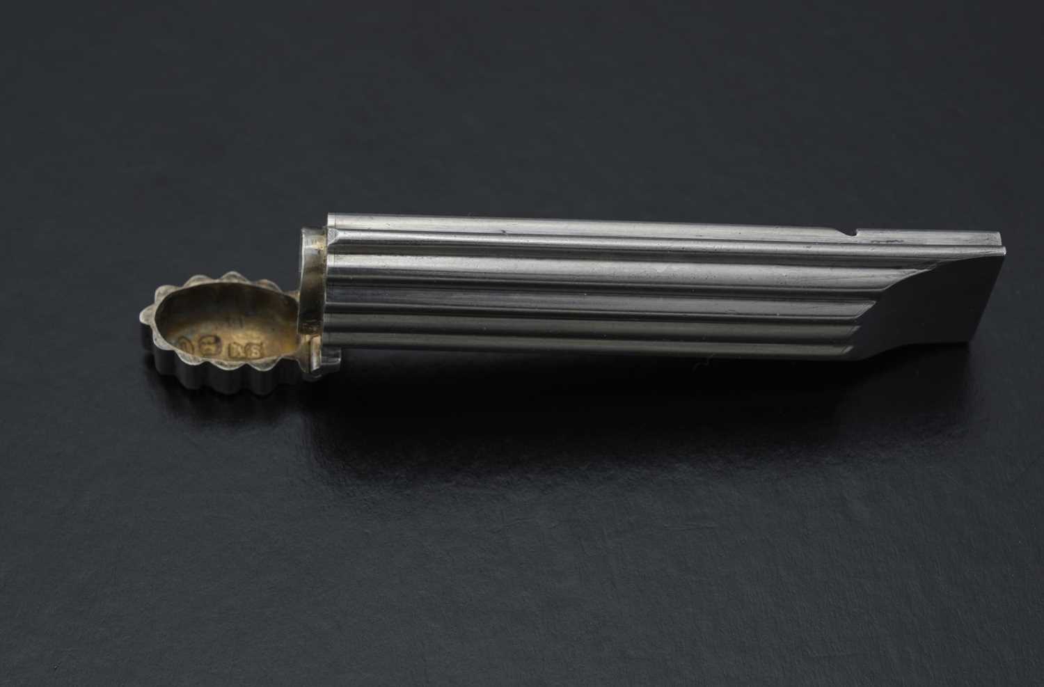 Lot 36 - A Victorian silver combination whistle and