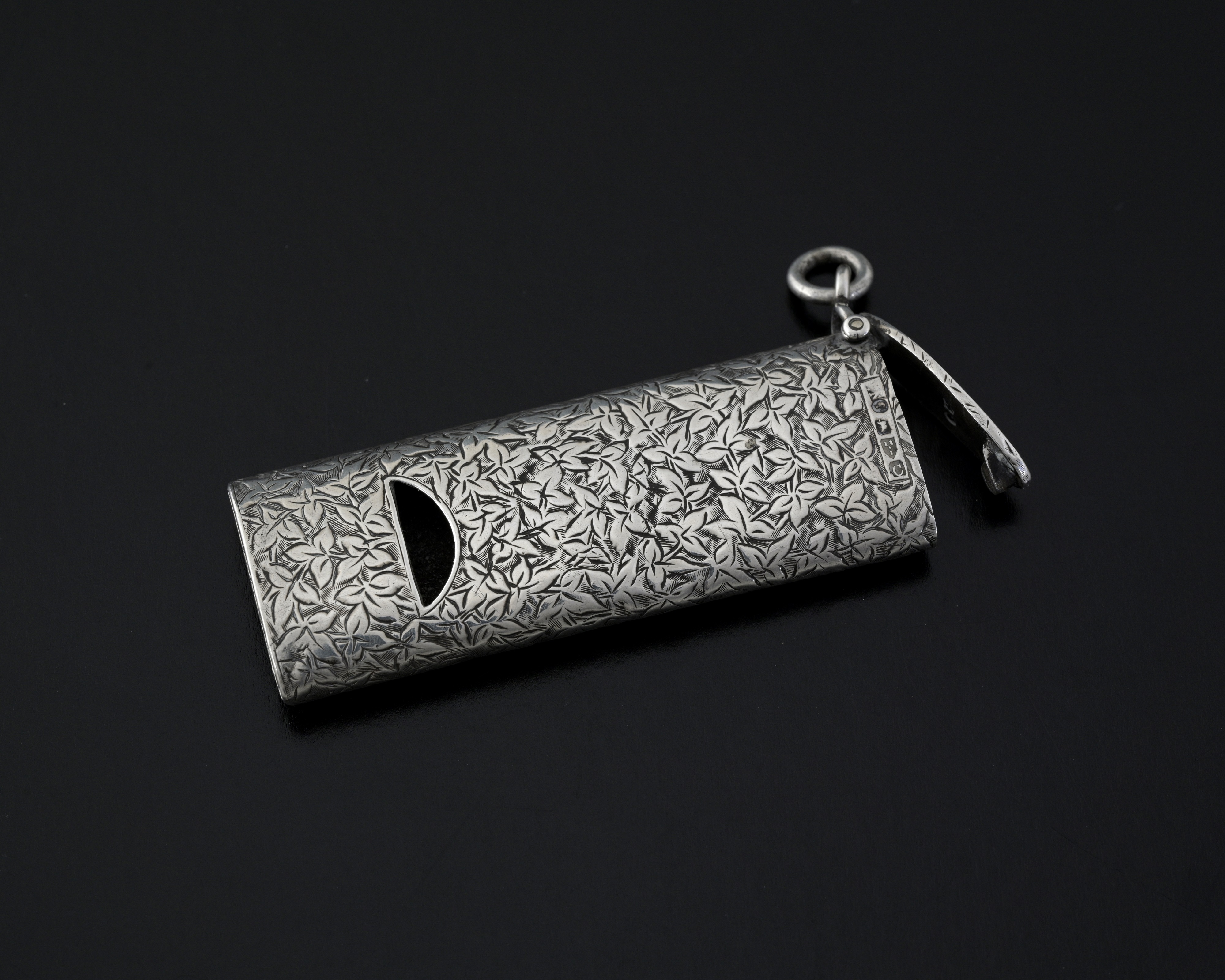 Lot 37 - A Victorian silver combination whistle and