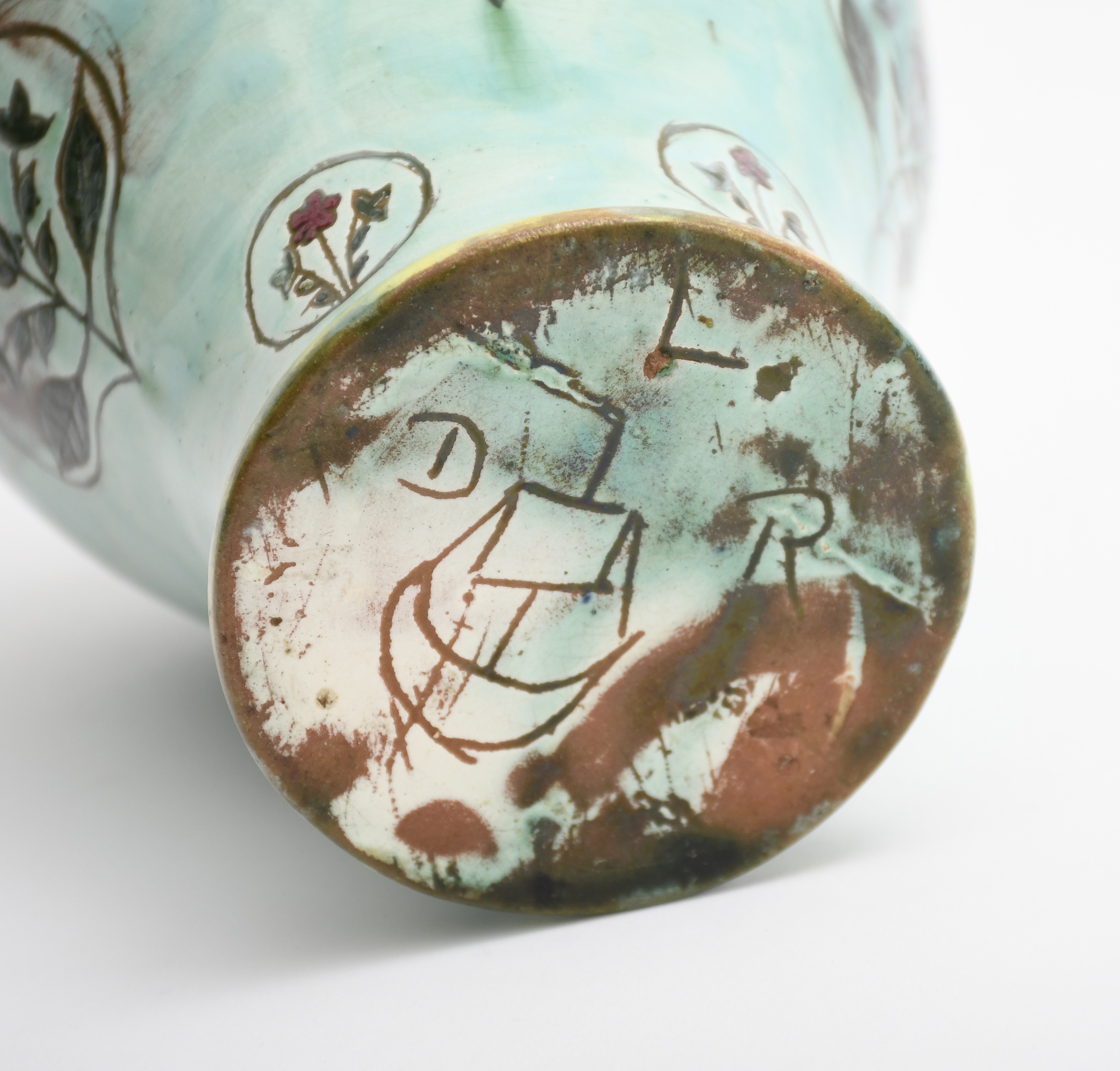 Lot 262 - An unusual Della Robbia Pottery vase by