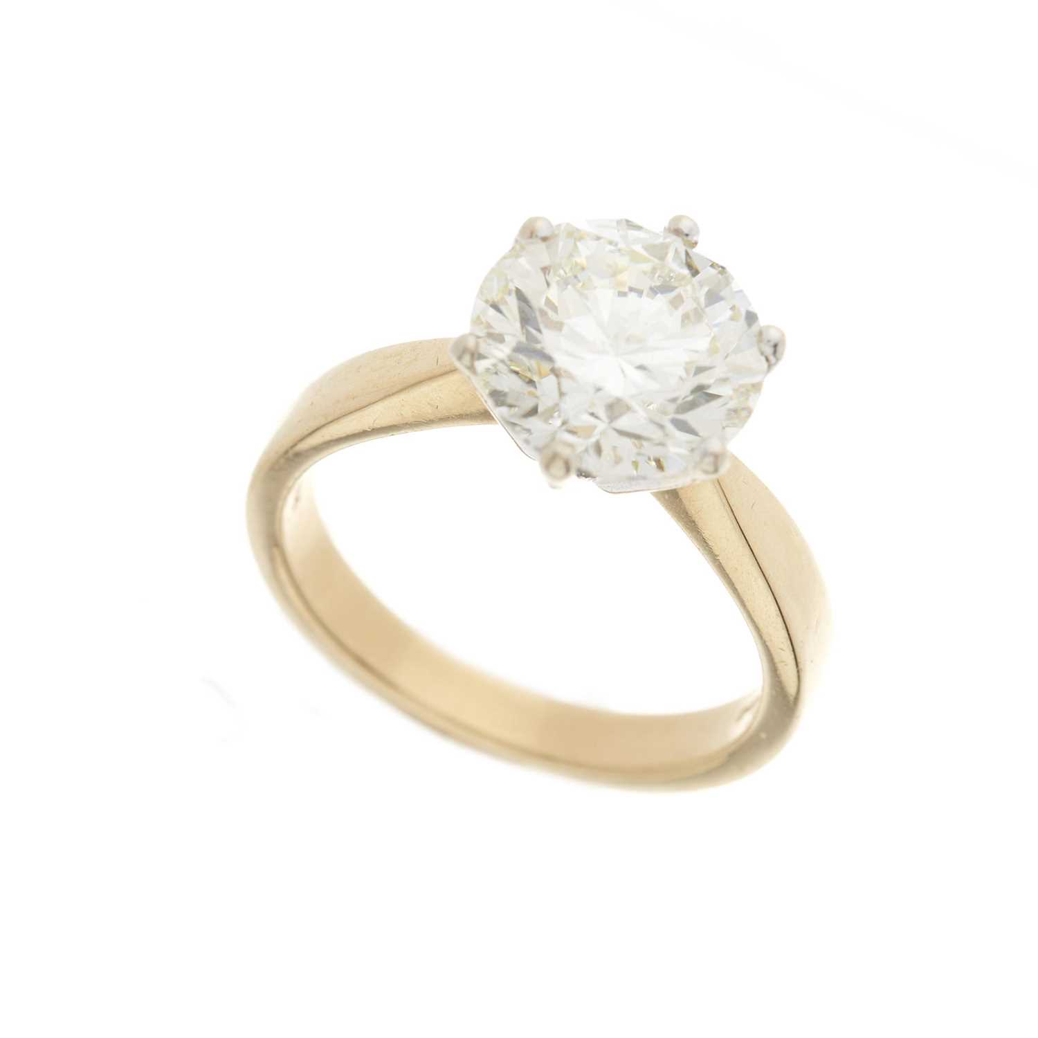 Lot 42 - An impressive 18ct gold diamond single-stone