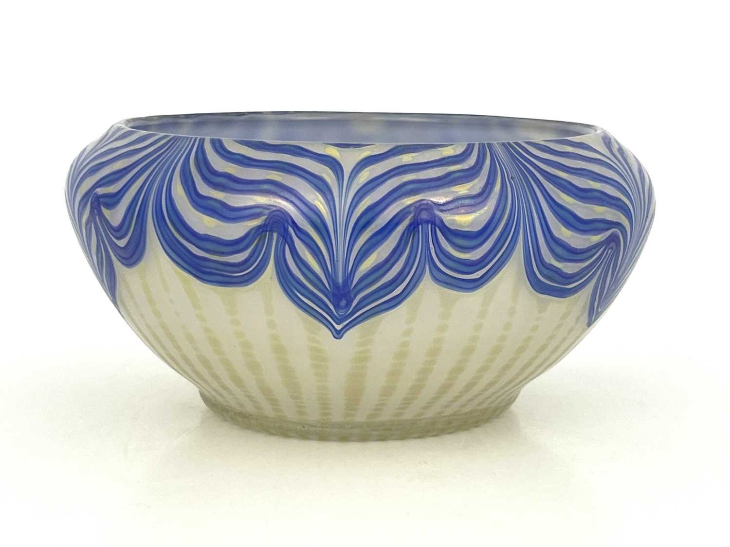 Lot 487 - Loetz, a Secessionist iridescent glass bowl,